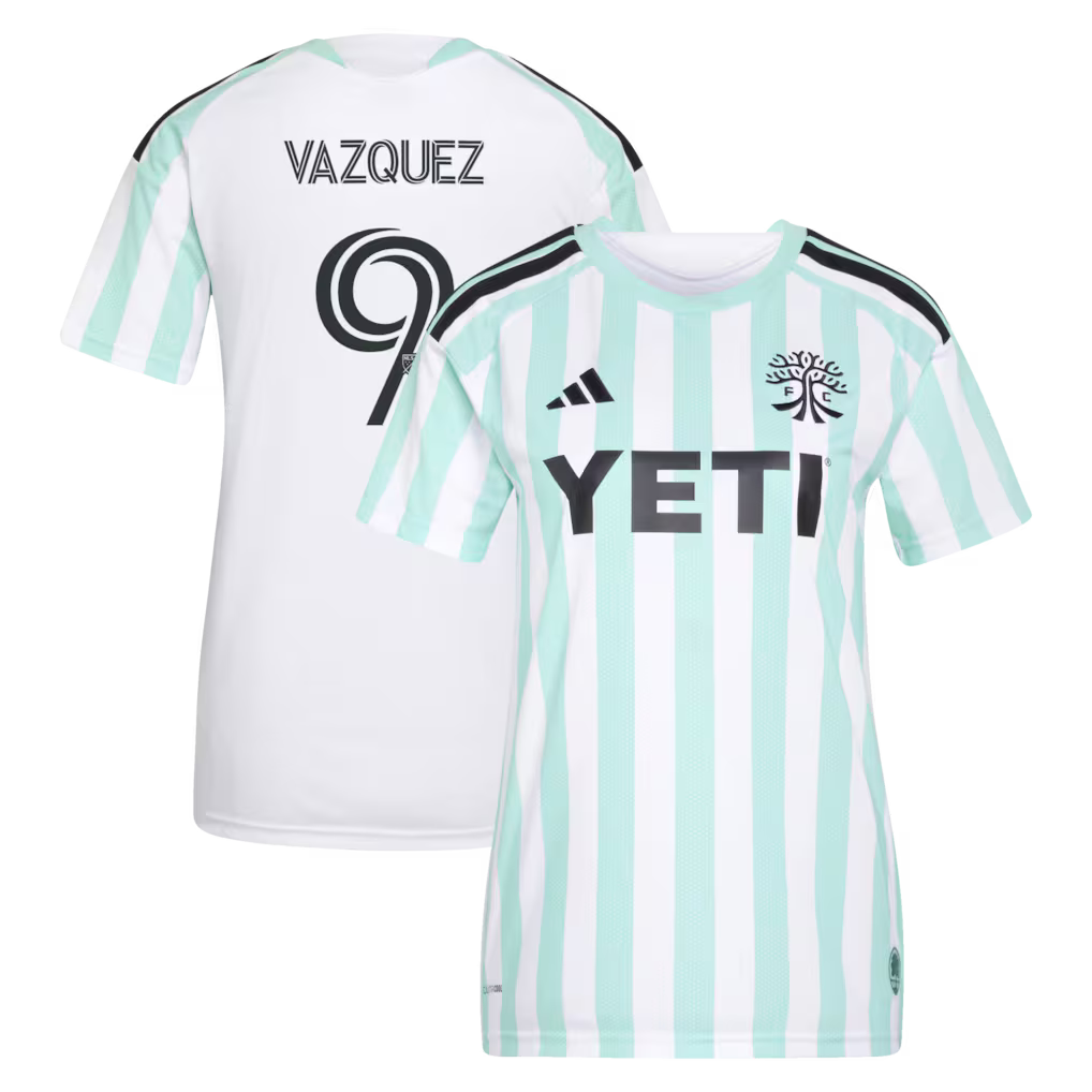 Women's Austin FC Brandon Vazquez White 2026 The Rooted Kit Replica Je ...